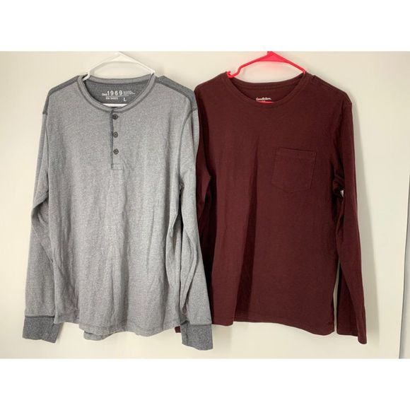 Gap Goodfellow | Shirts | Mens Lotbundle Of Two Henley Tshirt Long ...
